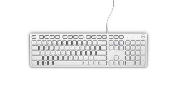 Dell KB216 Multimedia, Wired, Tangentbordslayout EN, USB, Vit, Engelsk ...