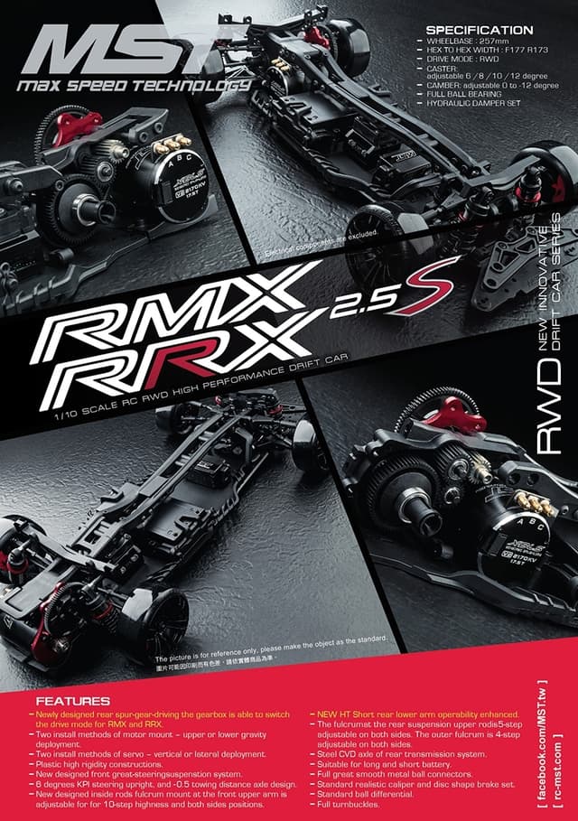 MST RRX / RMX 2.5 S 1/10 RWD EP Drift Kit - Elgiganten