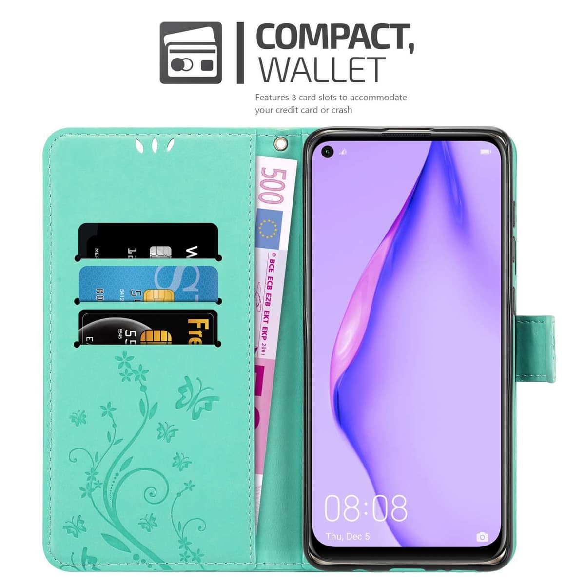 Huawei P40 LITE 5G / NOVA 7 SE lommebokdeksel Blomster - Elkjøp | Elkjøp