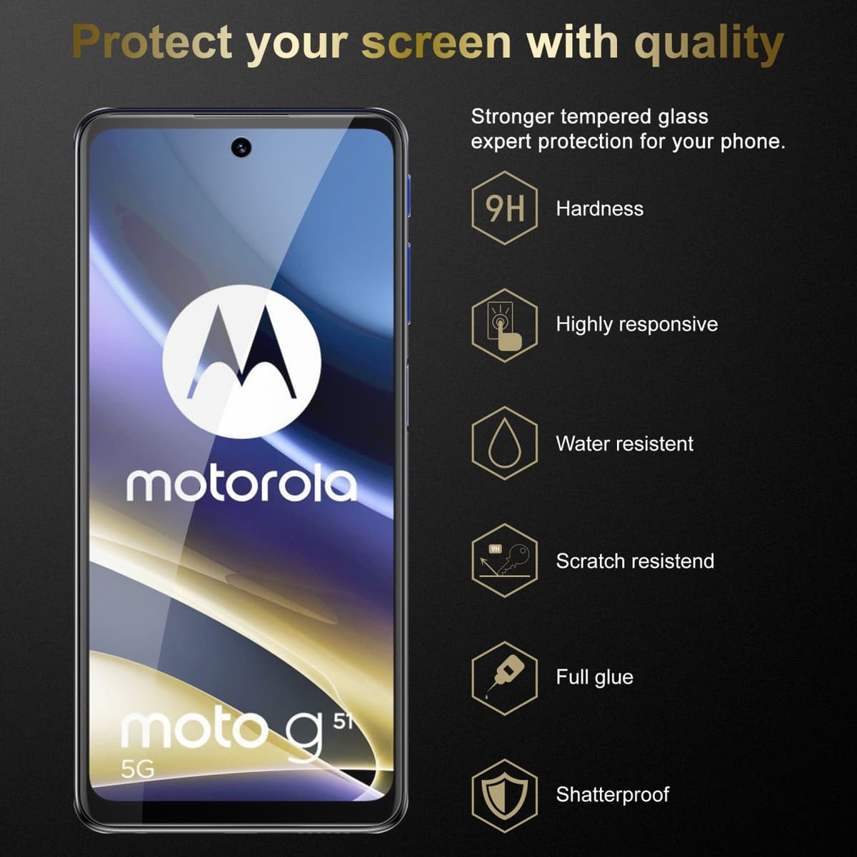 Motorola MOTO G51 5G 3x Skärmskydd Skyddsglas - Elgiganten