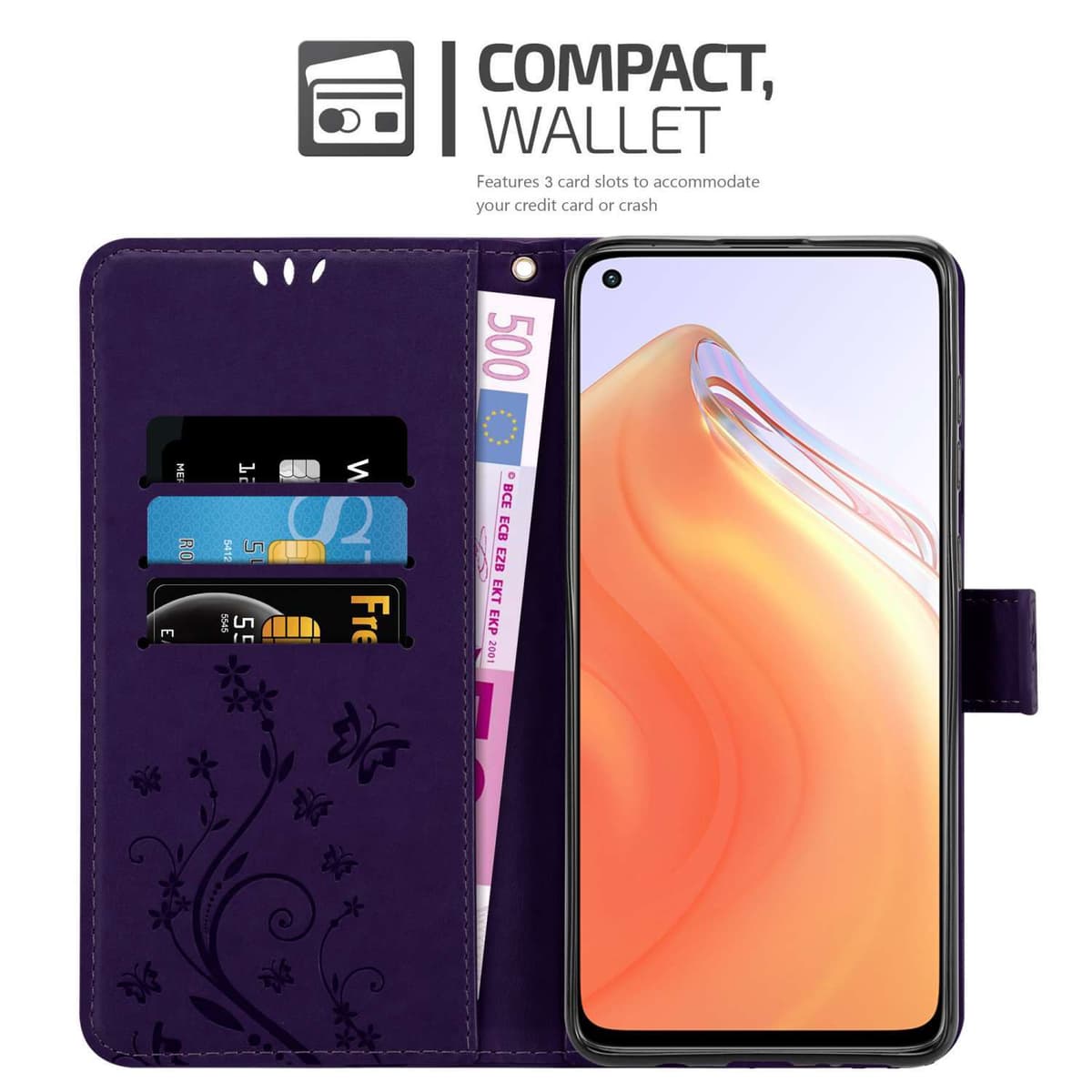 Xiaomi Mi 10T / Mi 10T PRO lommebokdeksel Blomster - Elkjøp | Elkjøp