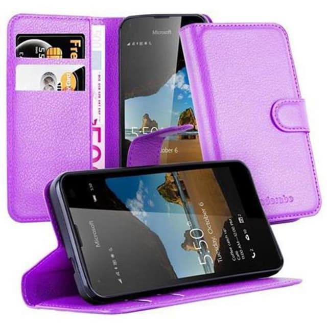 Nokia Lumia 550 lommebokdeksel etui (lilla) - Elkjøp
