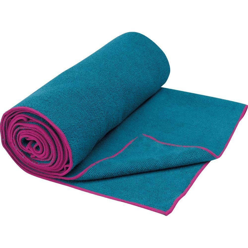 Gaiam Yoga Mat Towel Vivid Blue/Fuchsia Red, Yogamattor - Elgiganten