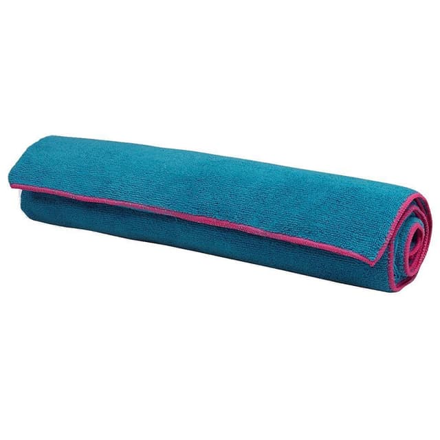 Gaiam Yoga Mat Towel Vivid Blue/Fuchsia Red, Yogamattor - Elgiganten