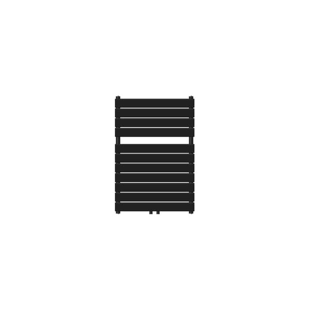 Badrumsradiator central anslutning 600x800 mm svart matt LuxeBath ...