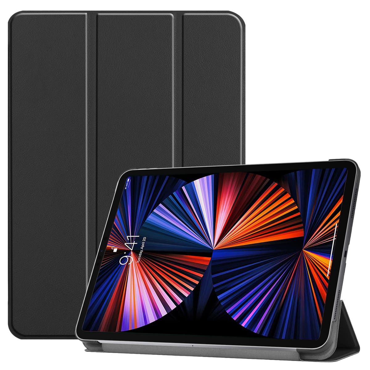 Smart Cover-deksel for 12,9 tommers iPad 2021 Pro Sort - Elkjøp