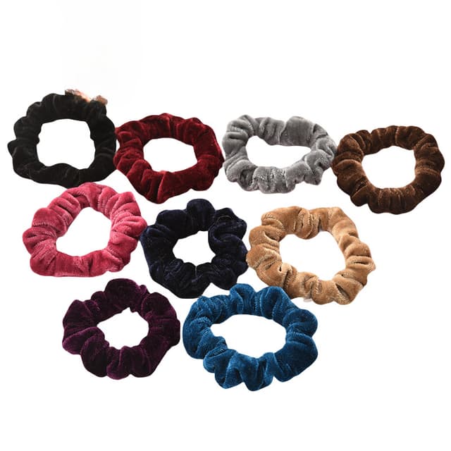 Elastiske hårbånd Scrunchy Hair Binder Tau 10-delt - Elkjøp