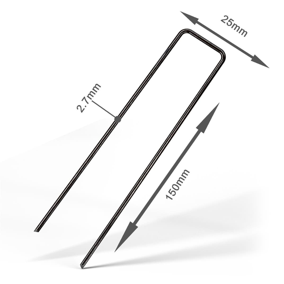 Jordanker 50x Jordspiker 150 x 25 x 2,7 mm (svart) - Elkjøp | Elkjøp