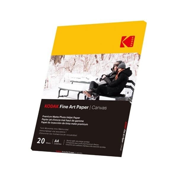 Kodak Fotopapper 21x29,7cm Matt Canvas 230g/m² 20 Ark - Elgiganten ...