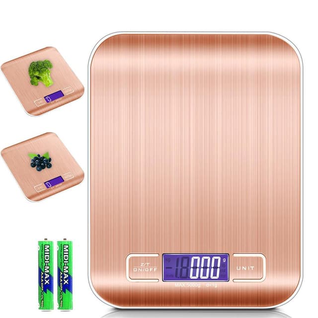 Keittiövaaka elektroninen vaaka 5 kg Vedenpitävä (rosé) - Gigantti ...