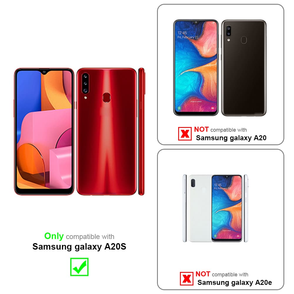 Samsung Galaxy A20s Deksel med Halskjede (blå) - Elkjøp