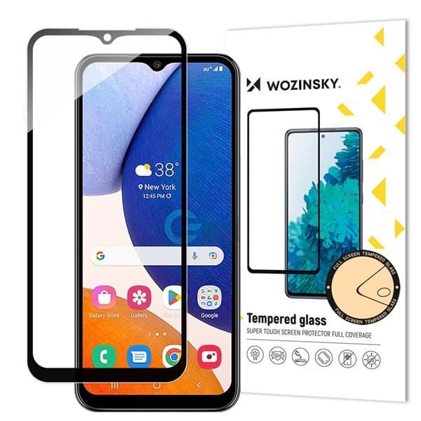Wozinsky Full Screen SkÃ¤rmskydd med svart ram till Samsung Galaxy A14 ...