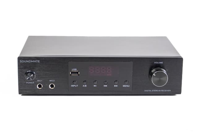 SoundMate Benjamin Hi-Fi forsterker med Bluetooth (4x50W) - Elkjøp | Elkjøp