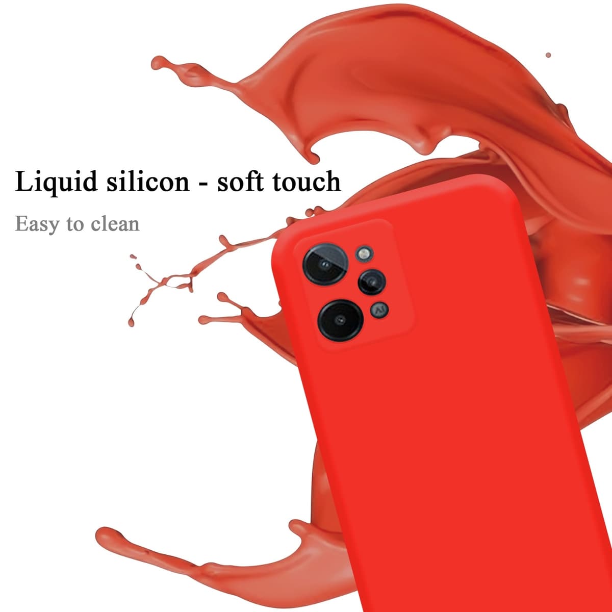 Realme C31 deksel case cover (rød) - Elkjøp