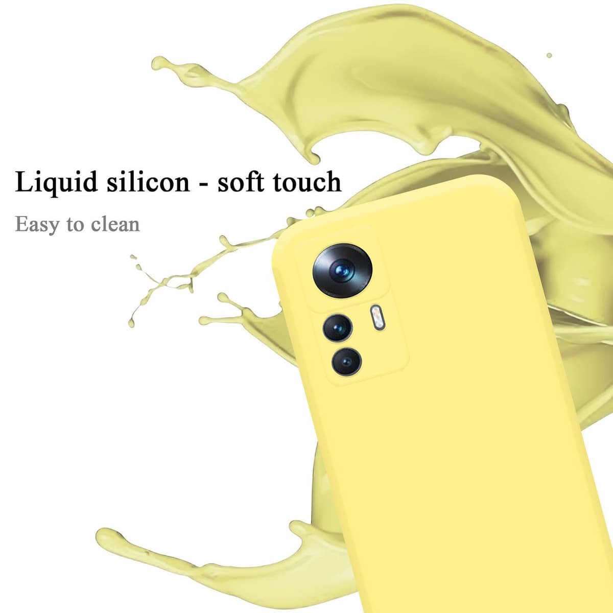 Xiaomi 12T / 12T PRO deksel case cover (gul) - Elkjøp