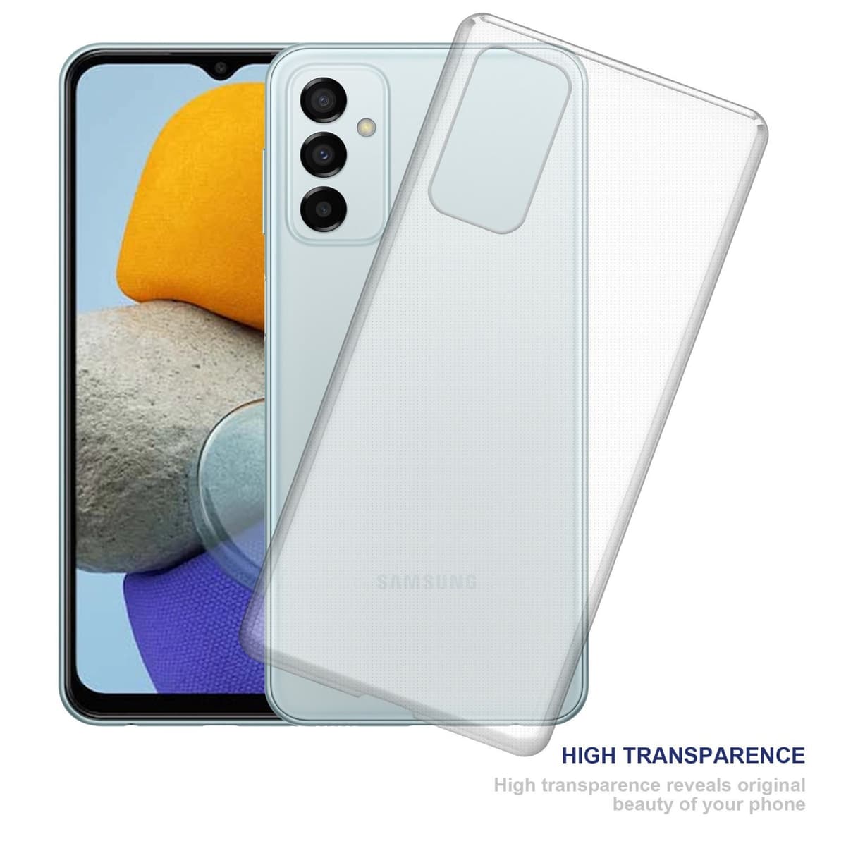 Samsung Galaxy M23 5G deksel case cover (gjennomsiktig) - Elkjøp
