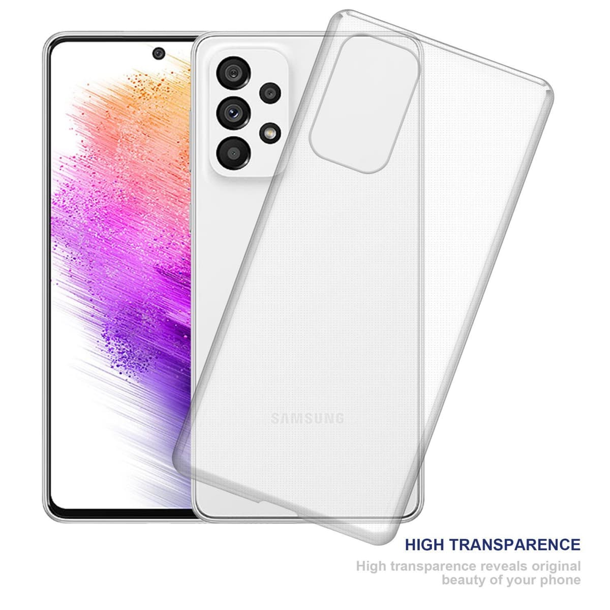 Samsung Galaxy A73 5G deksel case cover (gjennomsiktig) - Elkjøp