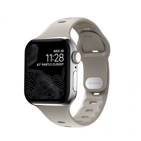 NOMAD Apple Watch 38/40/41mm Armbånd Sport Slim Band Bone - Elkjøp