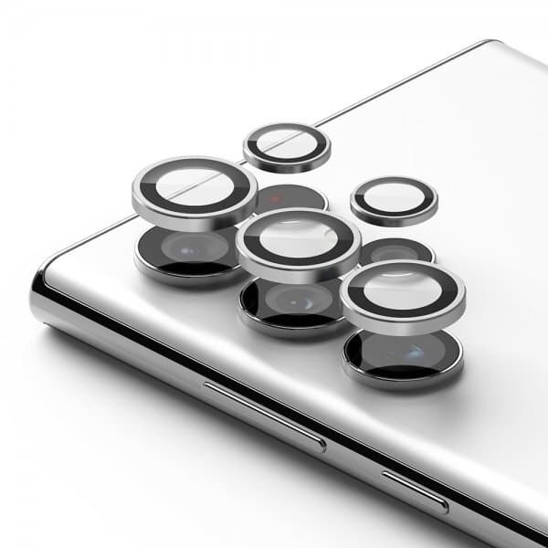 Ringke Samsung Galaxy S22 Ultra Linsebeskyttelse Camera Lens Frame Sølv ...