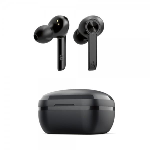 XQISIT Hodetelefoner TW300 True Wireless Earphones ANC Svart - Elkjøp