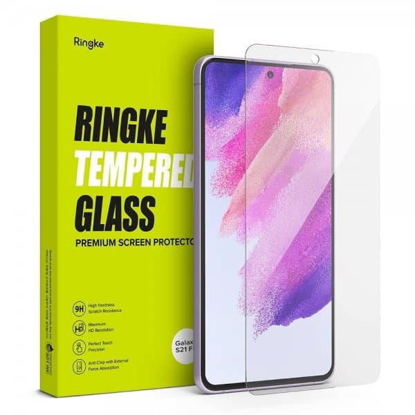 Ringke Samsung Galaxy S21 FE Skärmskydd Tempered Glass 2-pack - Elgiganten