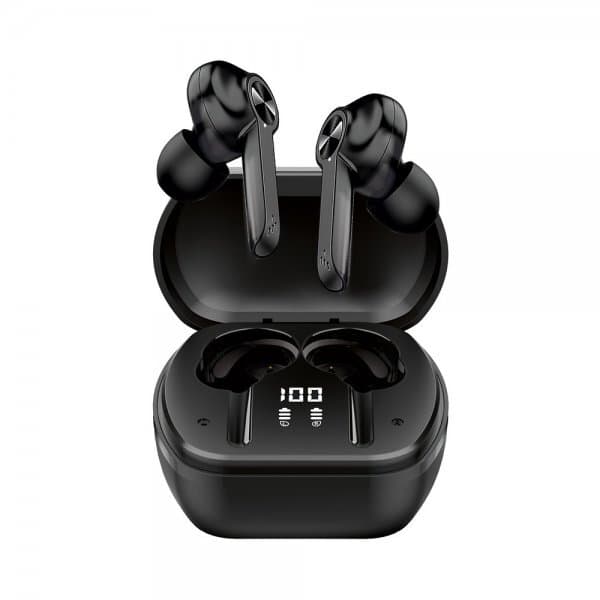 XQISIT Hörlurar TW300 True Wireless Earphones ANC Svart | Elgiganten