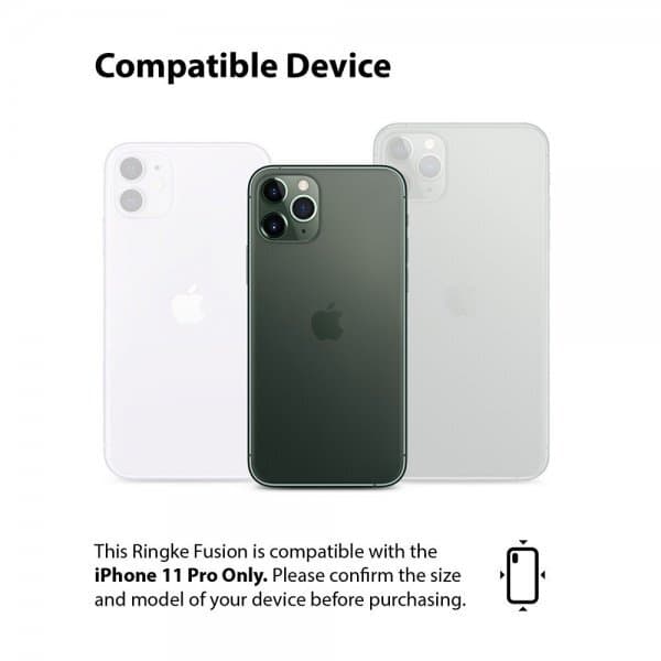 Ringke iPhone 11 Pro Deksel Fusion Matte Clear - Elkjøp