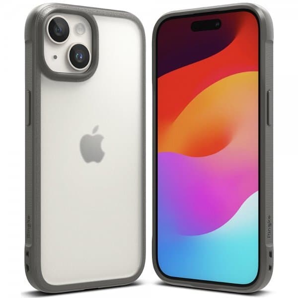 Ringke iPhone 15 Skal Fusion Bold Matte Gray - Elgiganten