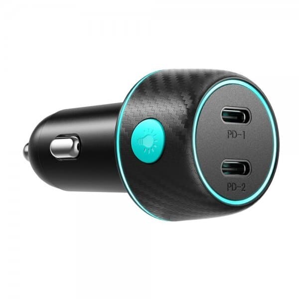 Joyroom Mobillader til bil CCN02 70W Dual PD Car Charger with Light ...