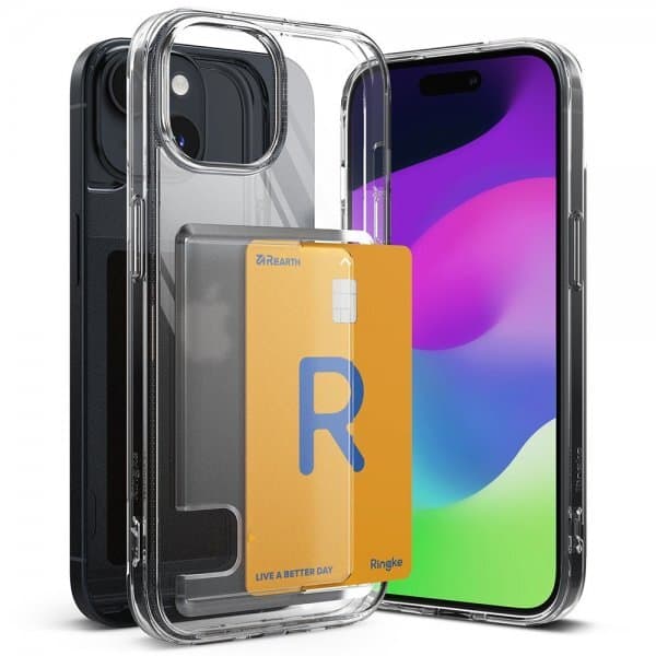 Ringke iPhone 15 Deksel Fusion Card Clear - Elkjøp