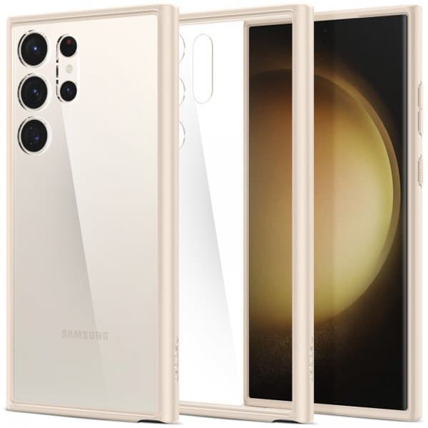 Spigen Samsung Galaxy S23 Ultra Deksel Ultra Hybrid Sand Beige - Elkjøp
