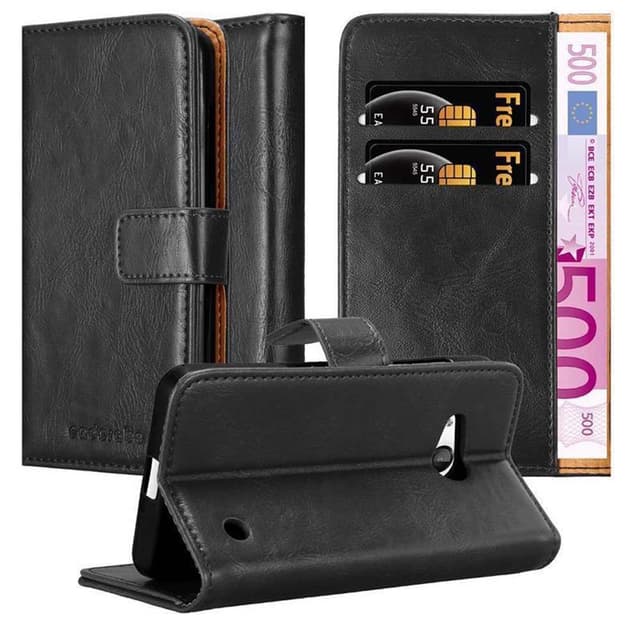 Nokia Lumia 550 lommebokdeksel etui (svart) - Elkjøp