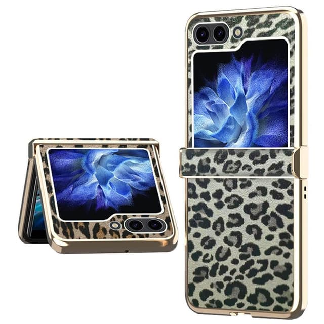 Leopard Case Samsung Galaxy Z Flip 5 - Silver White - Elgiganten