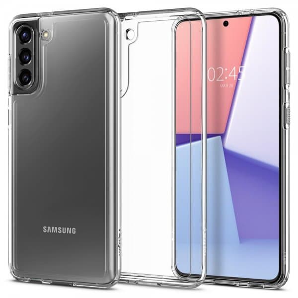 Spigen Samsung Galaxy S21 Plus Deksel Ultra Hybrid Crystal Clear - Elkjøp