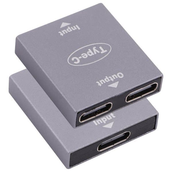 Adapter USB-C-hun til USB-C-hun 1 til 2 - Elkjøp
