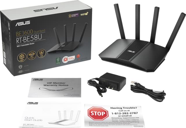 Asus RT-BE58U WiFi 7 ruter - Elkjøp