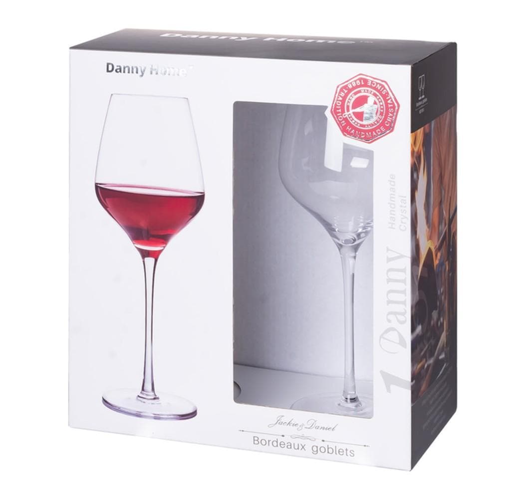 Vinglass CRYSTAL 2stk 600ml ""Bordeaux"" - Elkjøp