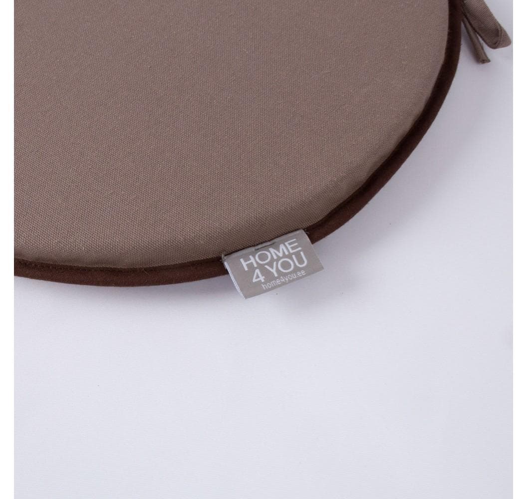 Pute MY COTTON til stol D39cm, brun - Elkjøp | Elkjøp
