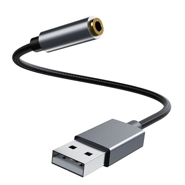 USB-A till AUX-kabel 3,5 mm 30 cm - Elgiganten - Elgiganten