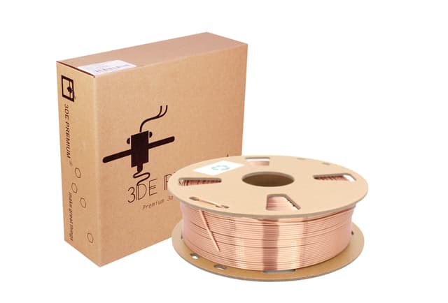 3DE Premium - PLA Silky - Rose Gold - 1.75mm - 1kg (New Edition ...