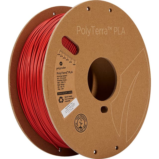 Polymaker - PolyTerra PLA - Army Red - 1.75mm - 1kg / Default Title ...