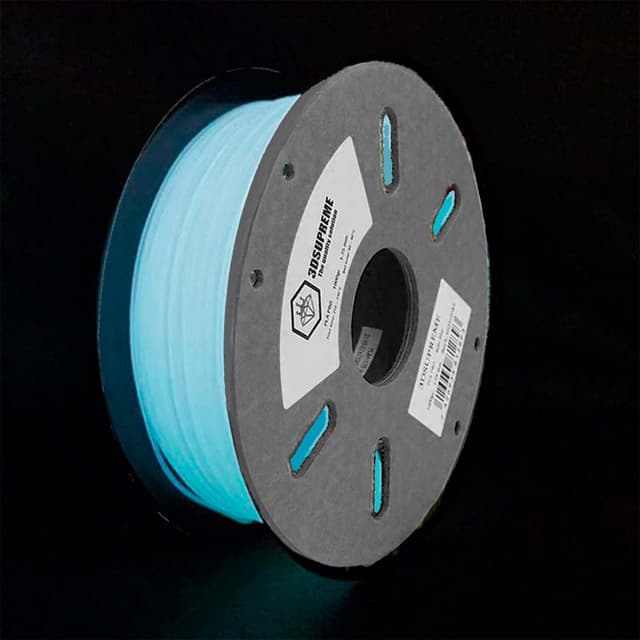 3DSUPREME - PLA - Glowing Blue in the dark - 1.75mm - 1kg / Default ...