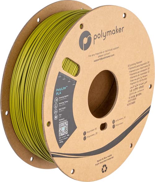 Polymaker Polylite PLA - Olive Green - 1.75mm - 1kg / Default Title ...