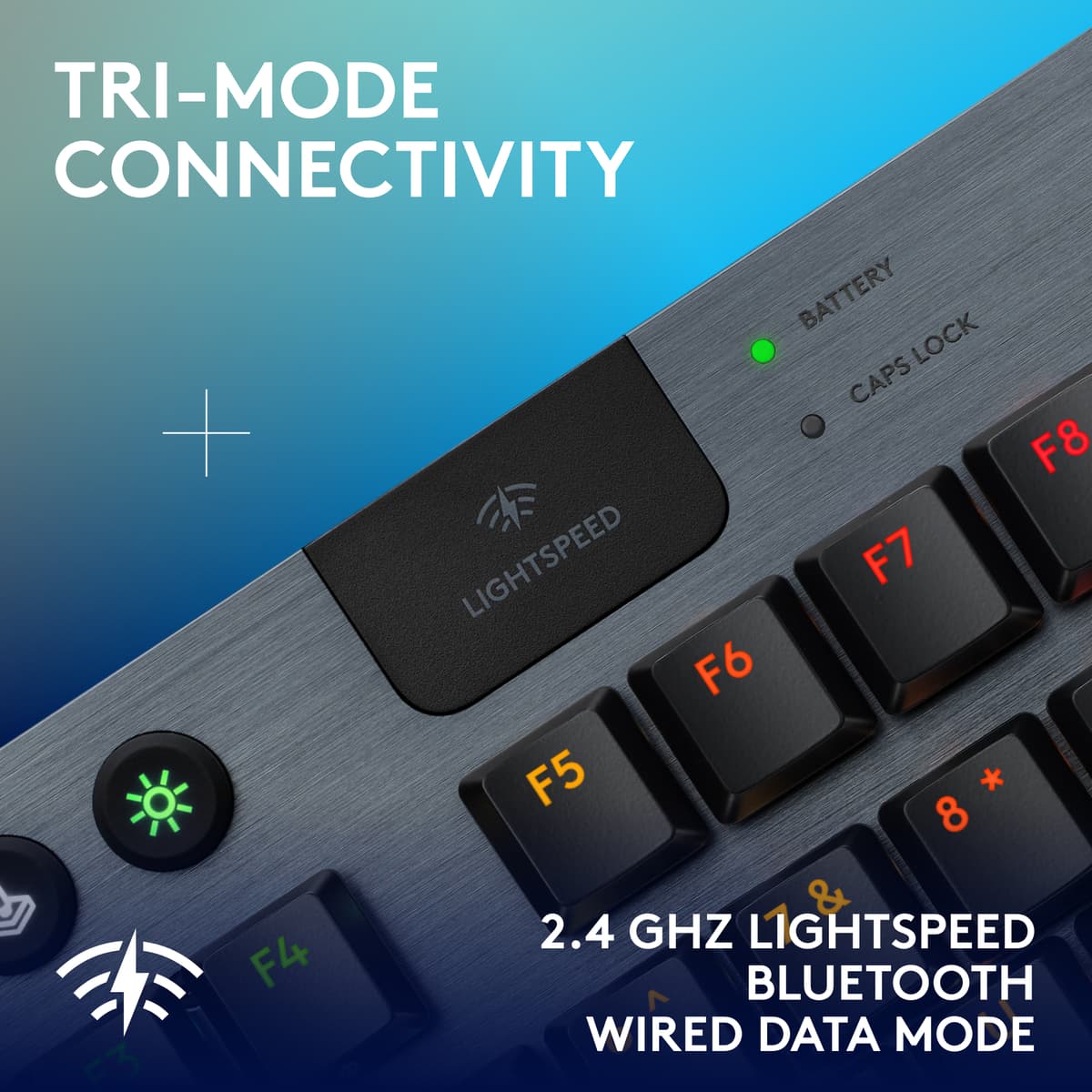 Logitech G915 X Lightspeed TKL Wireless Clicky gamingtastatur (sort ...