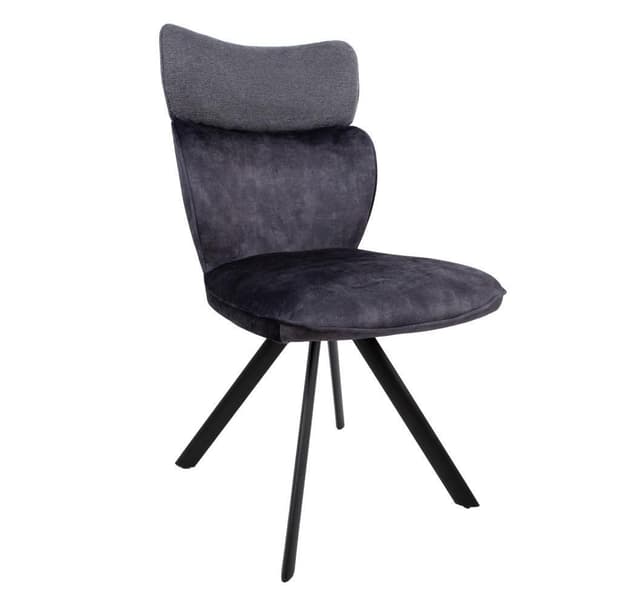Tuoli EDDY, tummanharmaa sametti - Gigantti verkkokauppa
