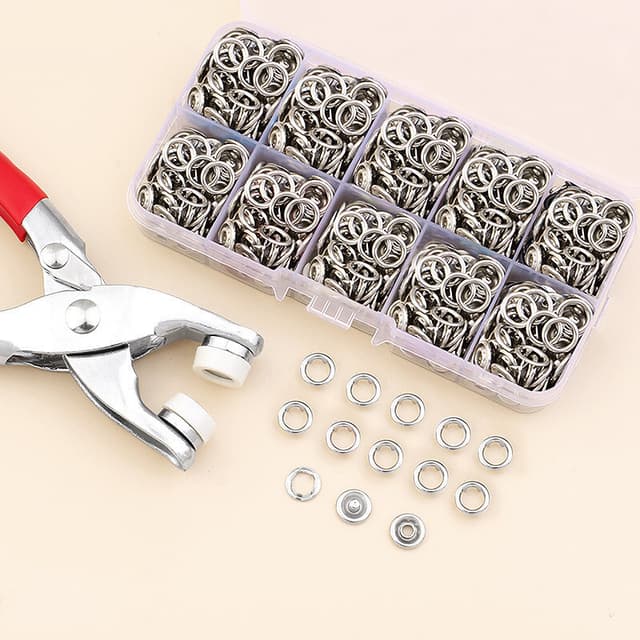 Trykknapper med verktøy 50 stk Sølv - Elkjøp | Elkjøp