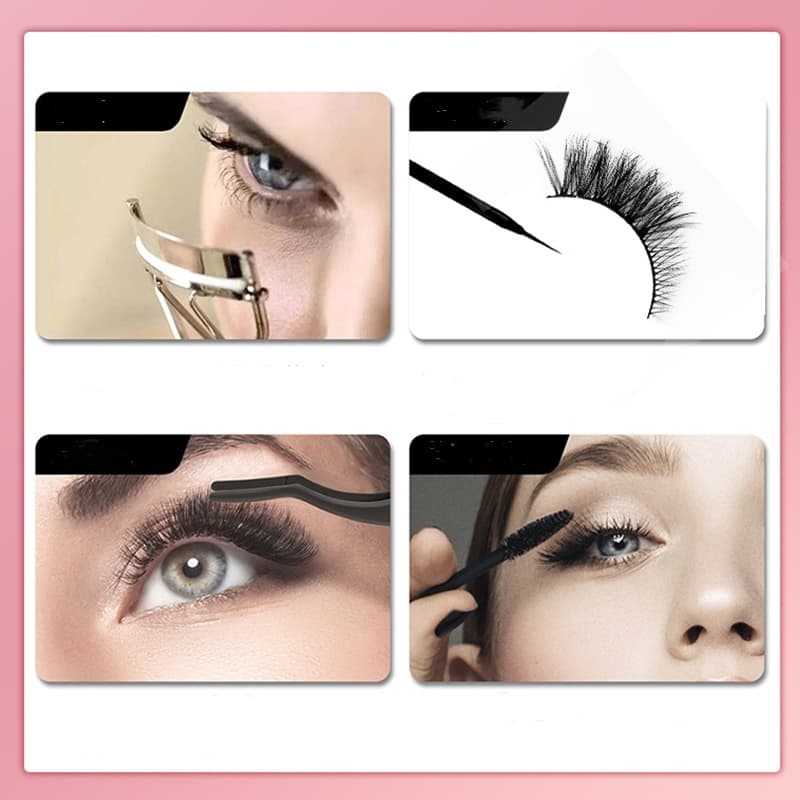 Falske øyevipper med naturlig design - 7 par LZM-11 - Elkjøp | Elkjøp