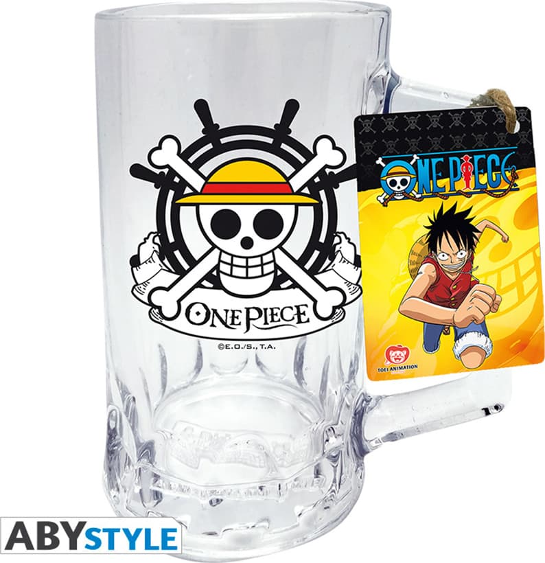 ABYstyle One Piece Skull-Luffy glass 500ml - Elkjøp