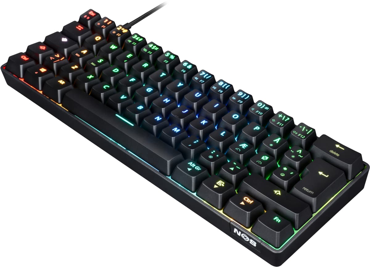 NOS C350 Gaming tastatur V2 RGB TKL - Elkjøp