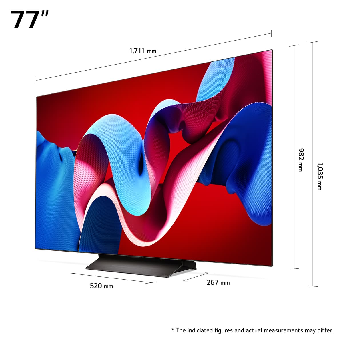 LG 77" C4 4K OLED evo TV (2024) - Elkjøp